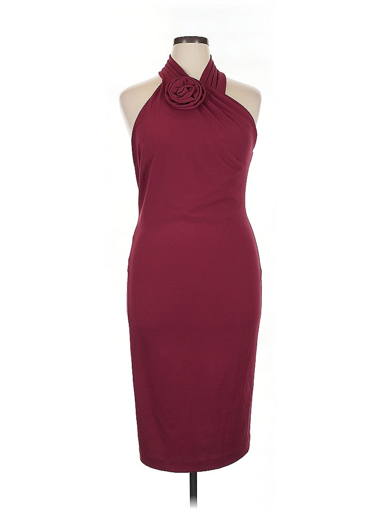 RACHEL Rachel Roy Solid Burgundy Cocktail Dress Size XL - 55% off | ThredUp