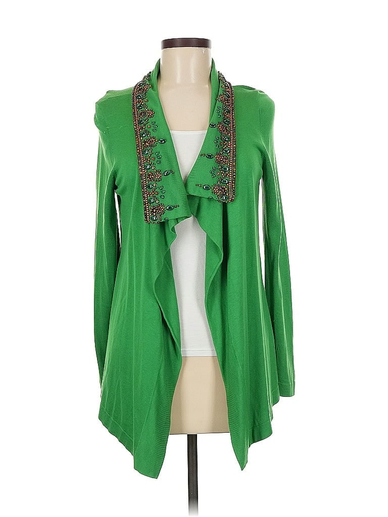 Escada Green Silk Cardigan Size EU 40 / US 10 - 89% off | ThredUp