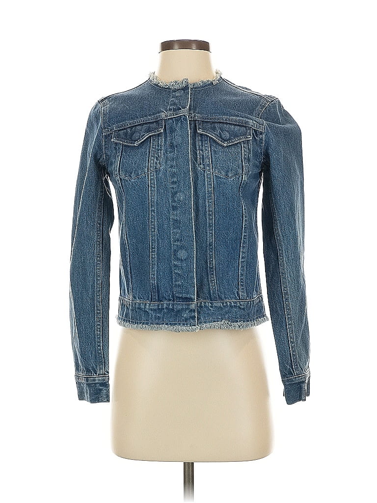 Club Monaco 100% Cotton Blue Denim Jacket Size XS - 75% off | ThredUp