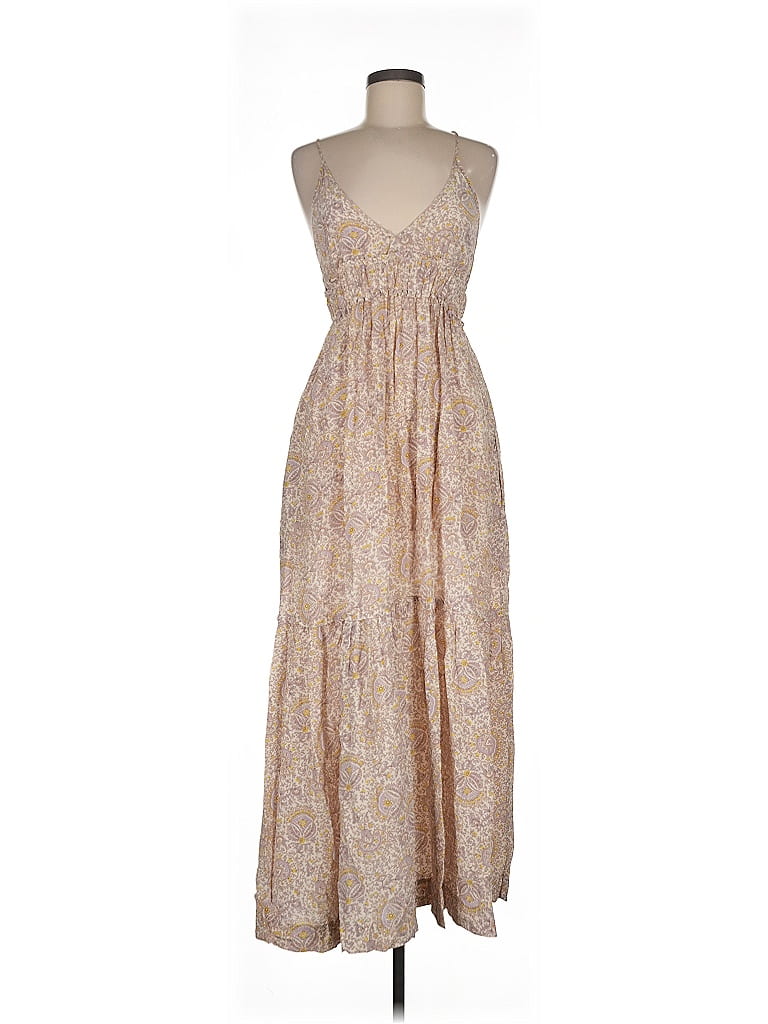 Vanessa Bruno Paisley Tan Casual Dress Size EU 38 / US 8 - 68% off | ThredUp