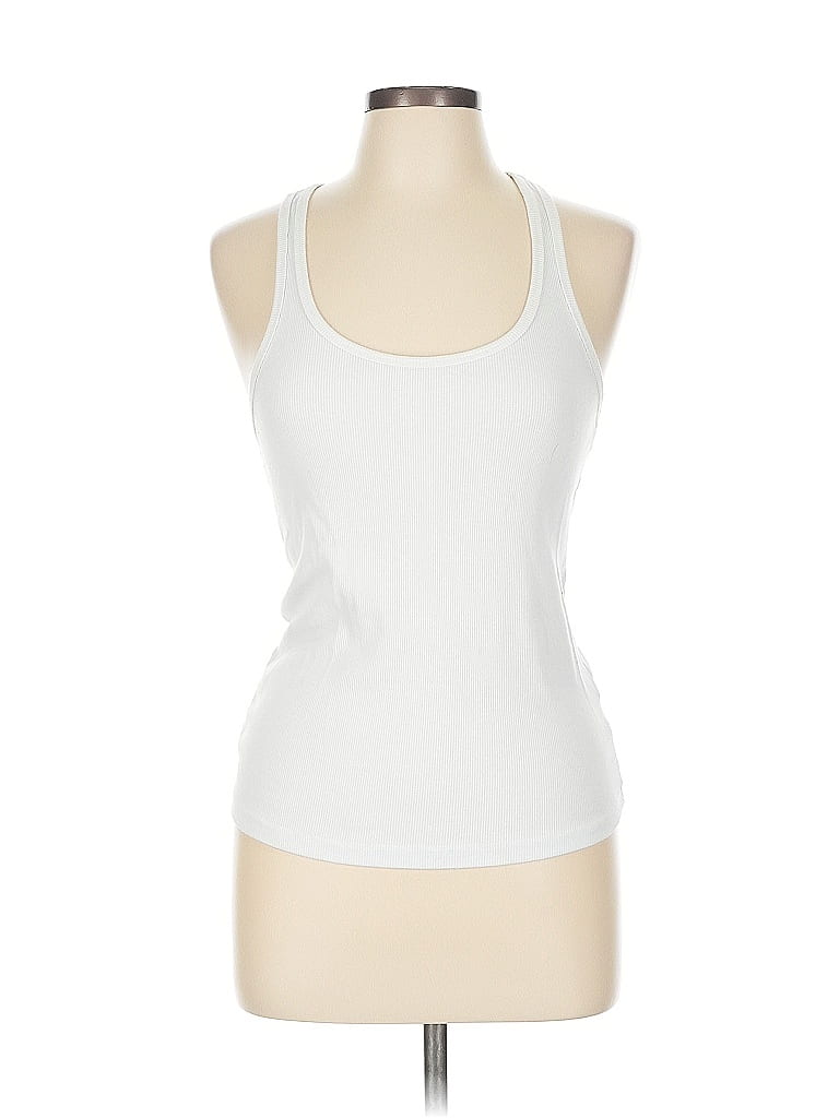 Wild Fable White Active Tank Size L - 45% off | ThredUp