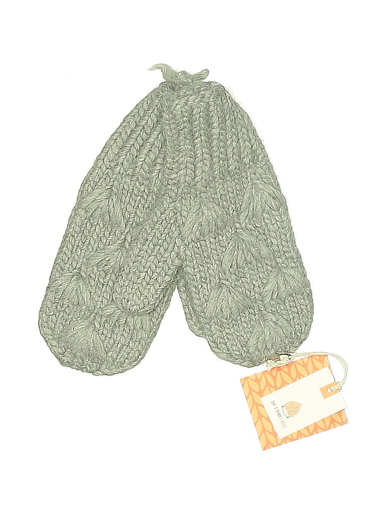 Shxt That I Knit 100% Wool Gray Mittens One size - 70% off | ThredUp