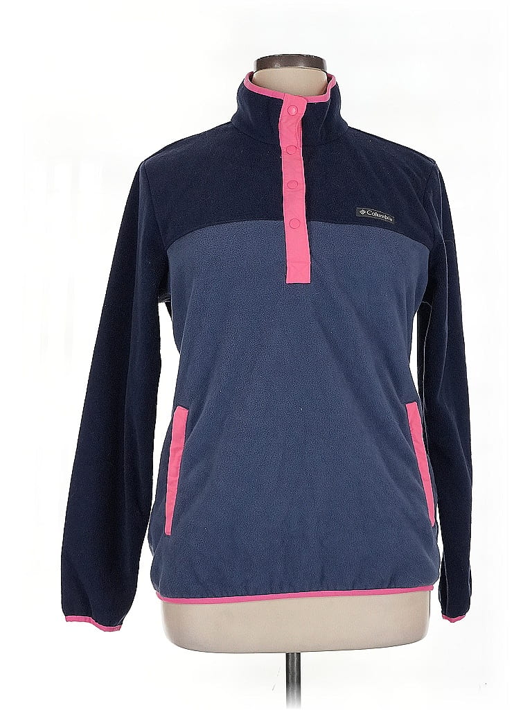 Columbia 100% Polyester Blue Fleece Size XL - 52% off | ThredUp