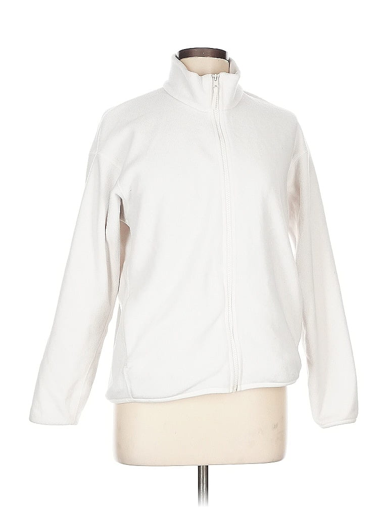 Uniqlo White Track Jacket Size L - 56% off | ThredUp