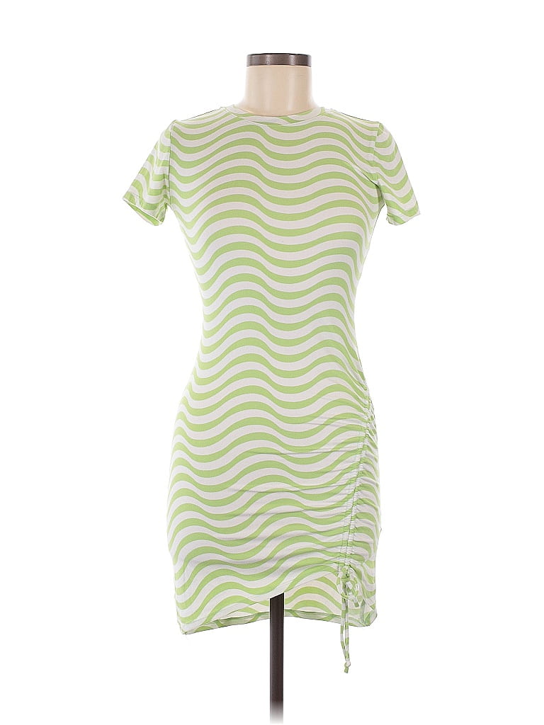 Haley & June Stripes Green Casual Dress Size M - 64% off | ThredUp