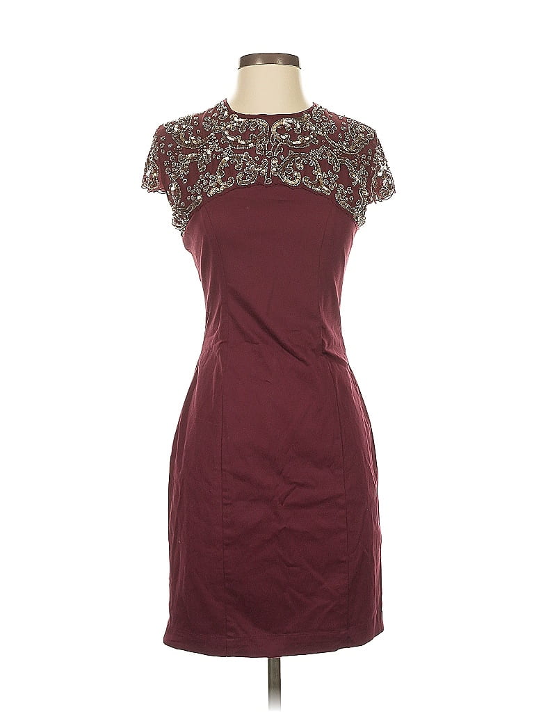 French Connection Burgundy Cocktail Dress Size 2 - 75% off | ThredUp