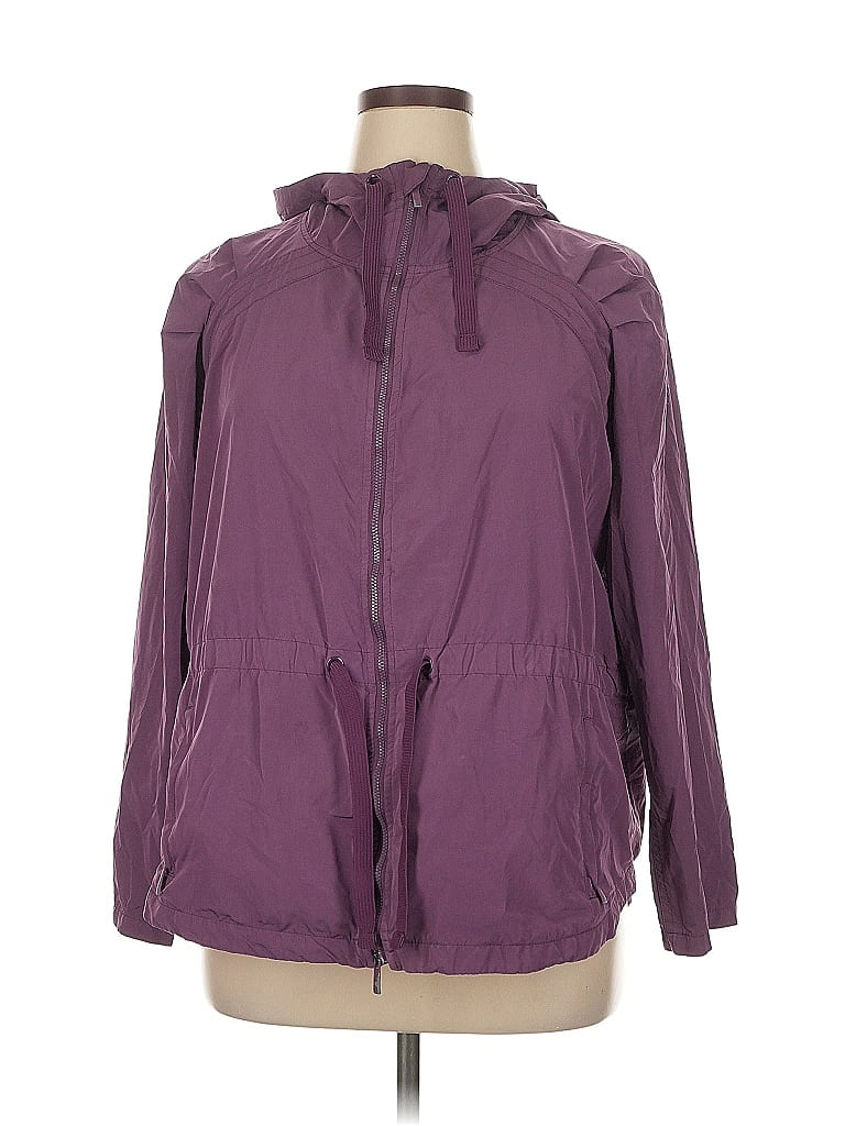 Gap Outlet 100% Acrylic Solid Purple Raincoat Size XL - 50% off | ThredUp