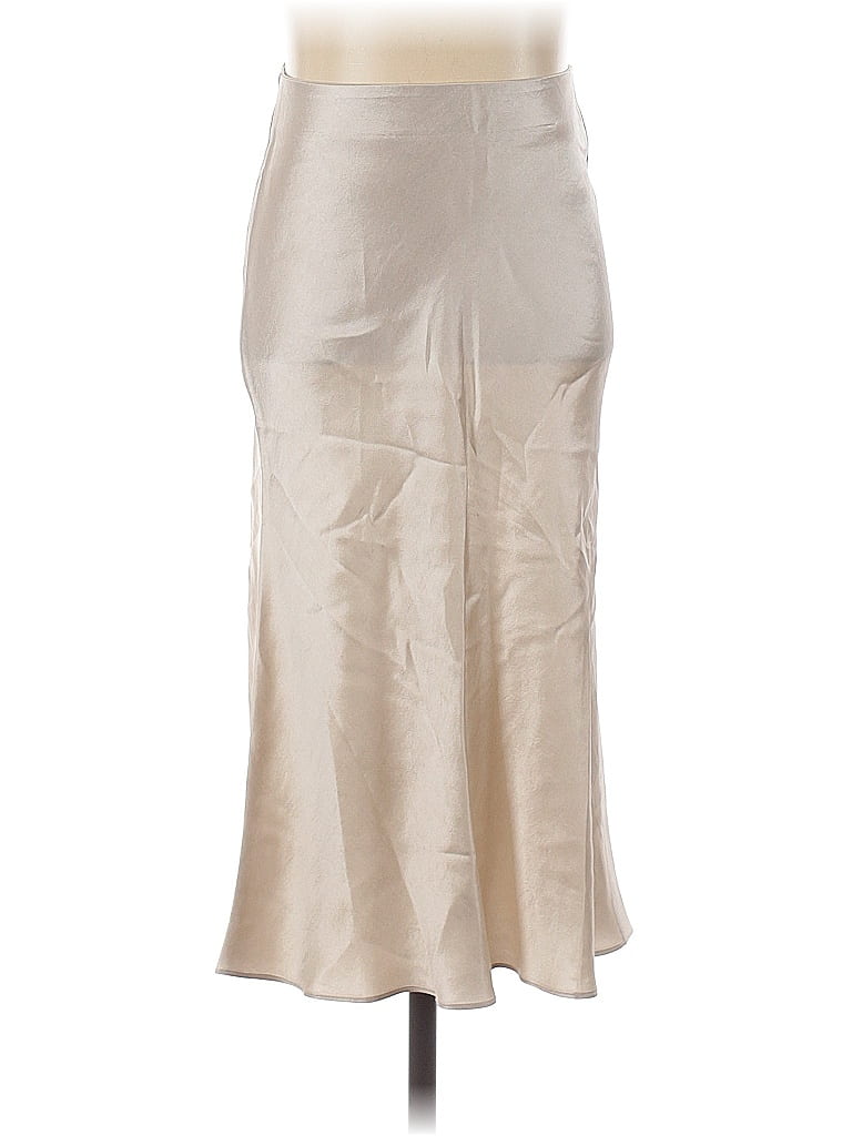 Babaton 100% Acetate Metallic Tan Formal Skirt Size 00 - 65% off | ThredUp