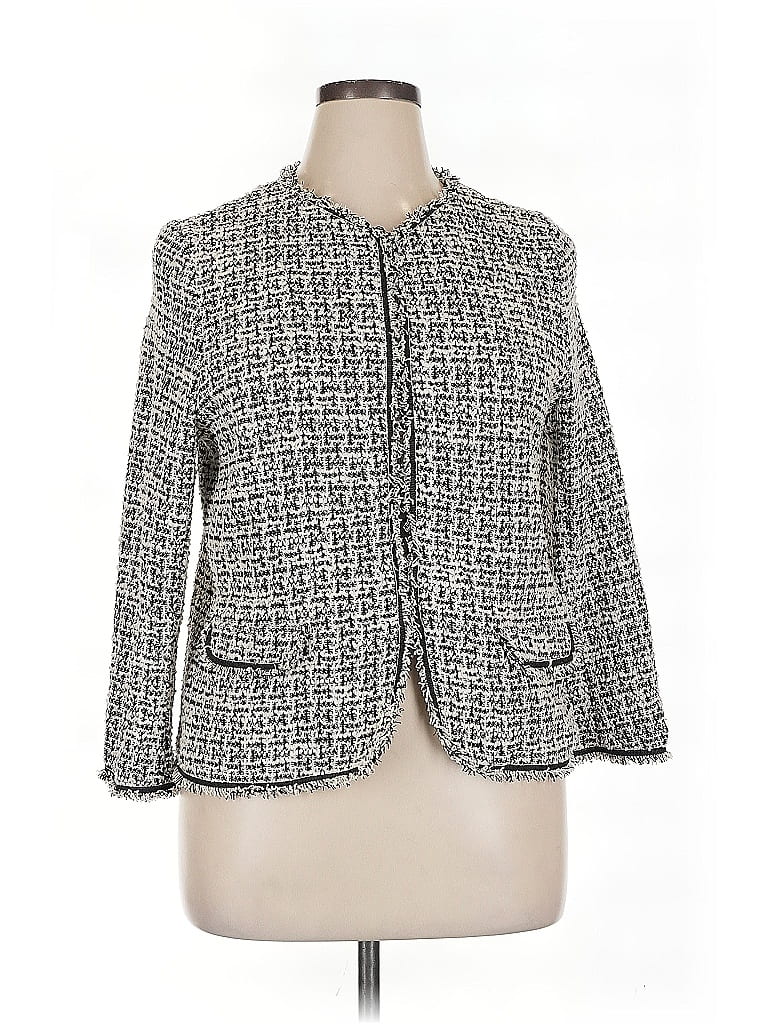 Max Studio Tweed Gray Blazer Size XL - 80% off | ThredUp