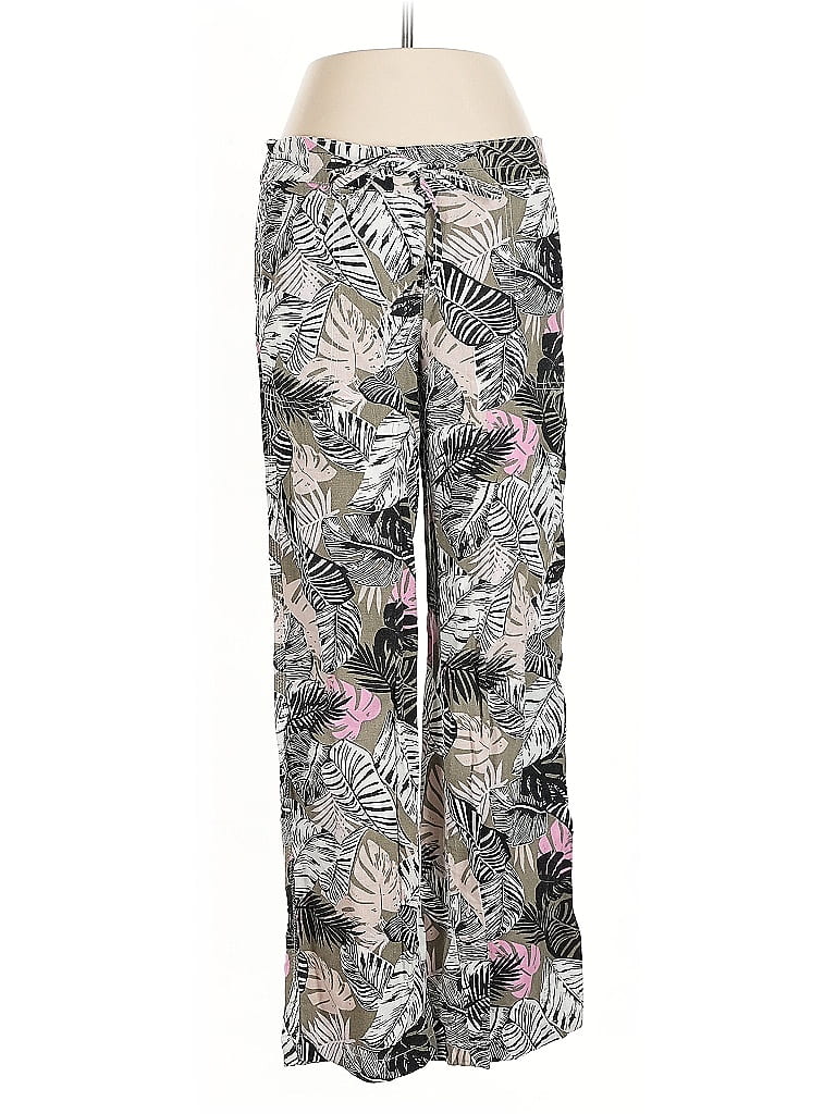 Per Se Tropical Gray Linen Pants Size M - 70% off | ThredUp