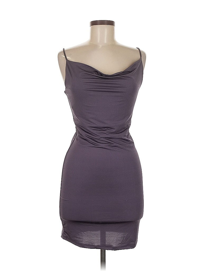 Mind Code Solid Gray Cocktail Dress Size M - 50% off | ThredUp
