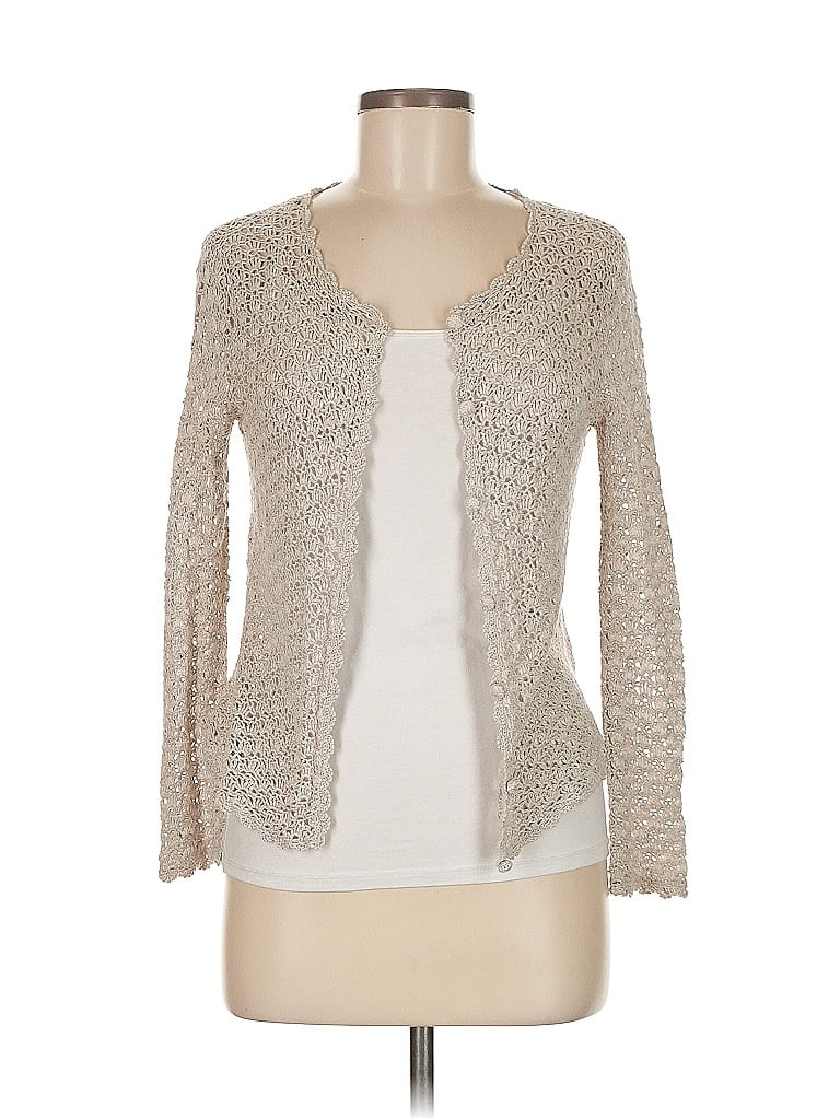 Kate Hill Ivory Cardigan Size M (petite) - 62% off | ThredUp
