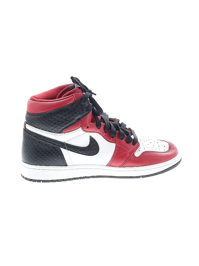 Air Jordan Red Jordan 1 Retro High Satin Embossed Snake Chicago ...