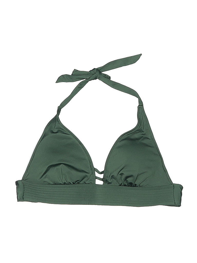 Kona Sol Solid Green Swimsuit Top Size M - 24% off | ThredUp