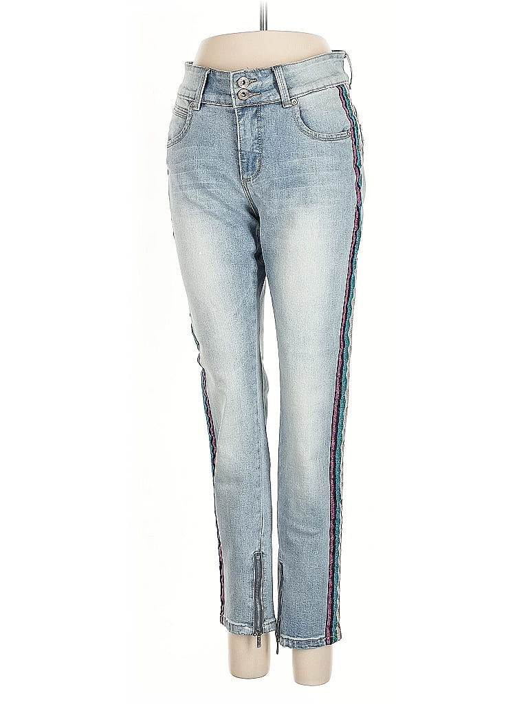 Lea & Viola Stripes Blue Jeans Size 26 waist - 73% off | ThredUp