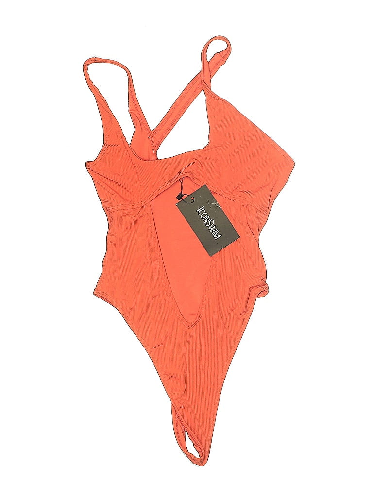 Icon Swim Solid Orange One Piece Swimsuit Size S - 54% off | ThredUp