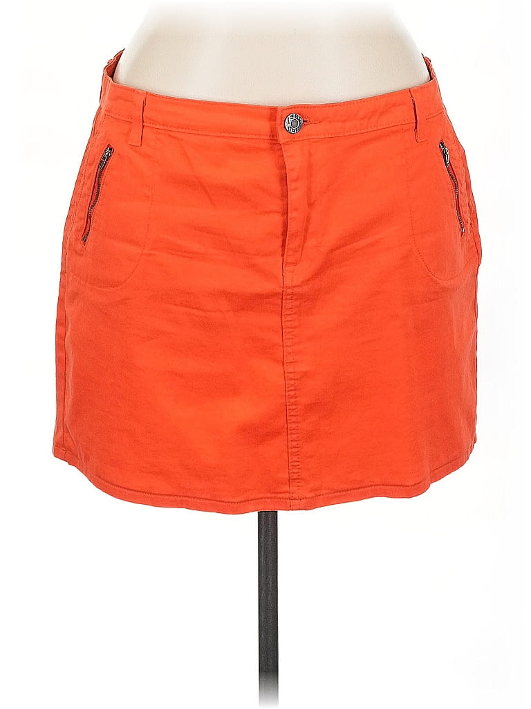 Gap Outlet Solid Orange Casual Skirt Size 16 - 55% off | ThredUp