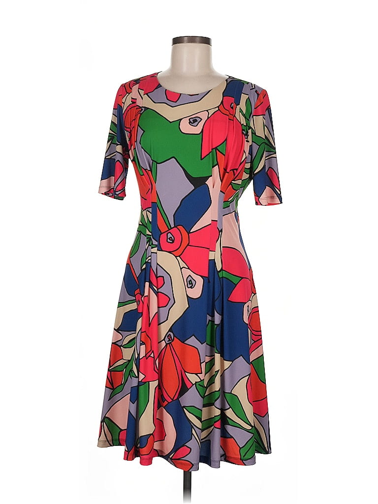 CATHERINE Catherine Malandrino Print Blue Casual Dress Size M - 73% off ...