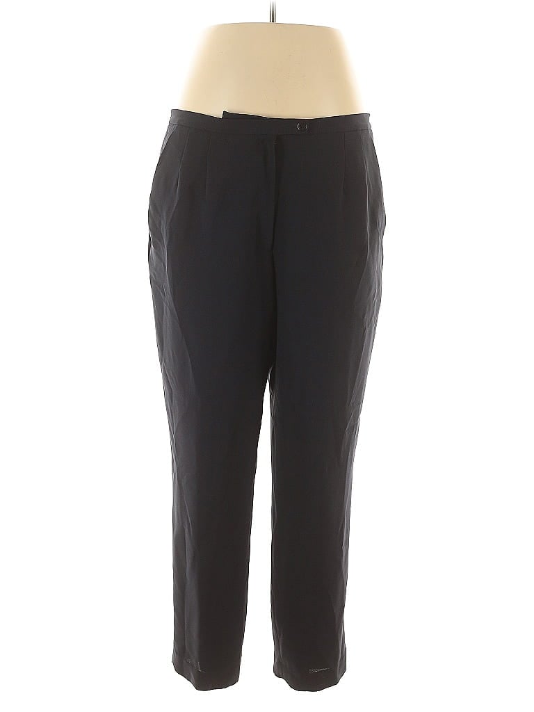 August Max Woman Solid Black Dress Pants Size 14 - 53% off | ThredUp