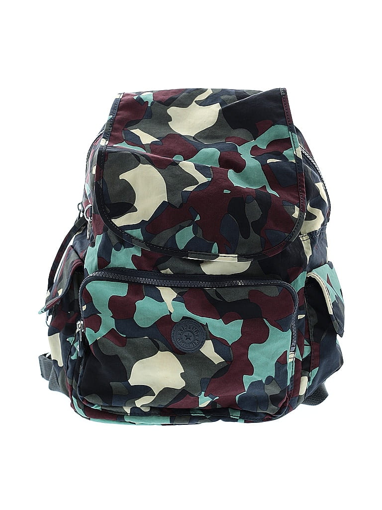Kipling Camo Green Yellow Backpack One size - 64% off | ThredUp