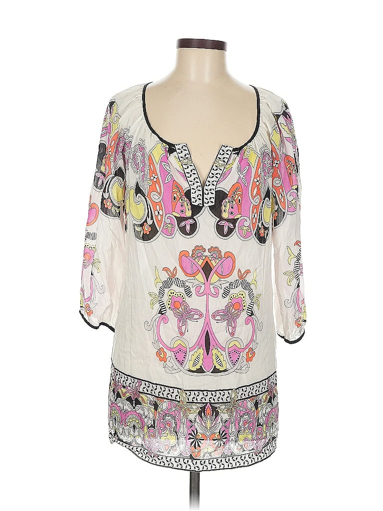 Sharon Young Ivory 3/4 Sleeve Blouse Size M - 78% off | ThredUp