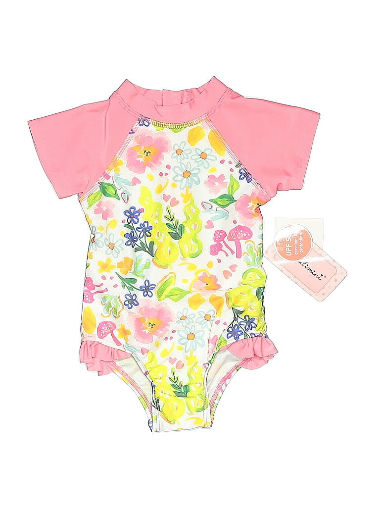 Floatimini Floral Pink Two Piece Swimsuit 12-18 MO / 18 MO - 52% off ...