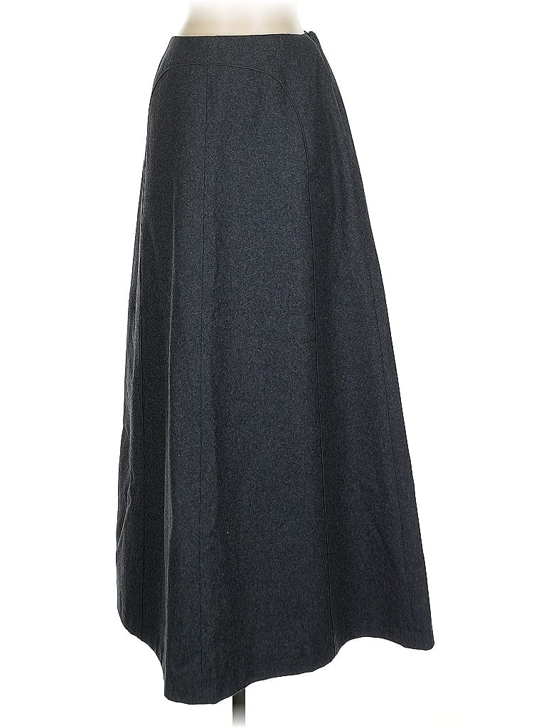 Harve Benard Solid Gray Wool Skirt Size 4 - 70% off | ThredUp