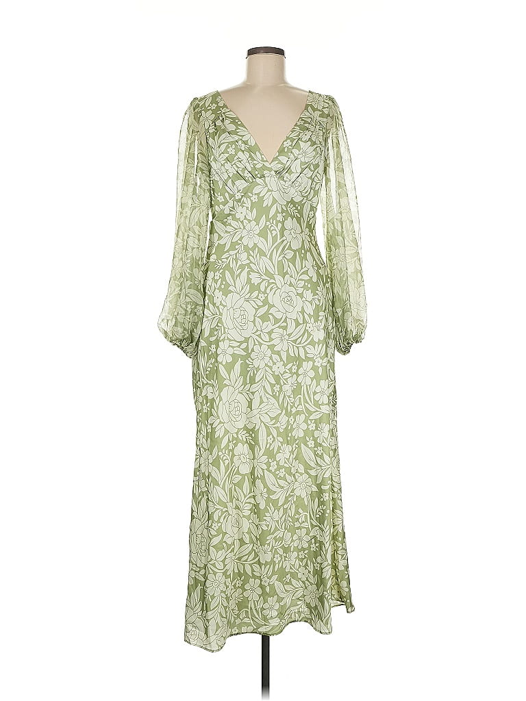 showpo 100% Polyester Green Cocktail Dress Size 8 - 60% off | ThredUp