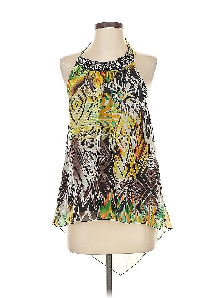 Allen B. by Allen Schwartz 100% Polyester Green Sleeveless Blouse Size XS - 75% off | ThredUp