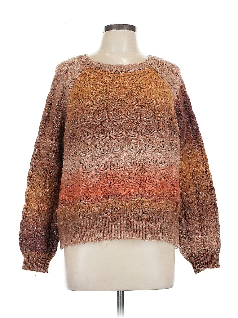 Knox Rose Tie-dye Brown Pullover Sweater Size L - 32% off | ThredUp