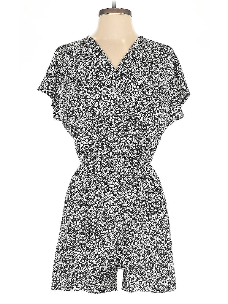 Uniqlo 100% Polyester Print Gray Romper Size S - 49% off | ThredUp