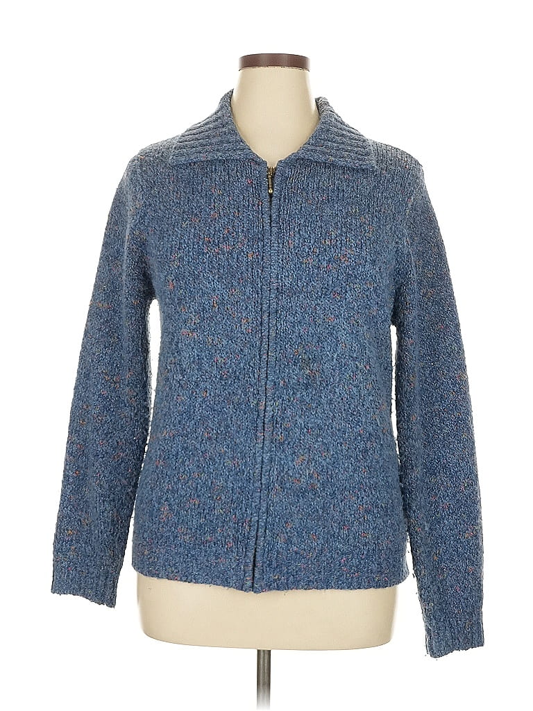 Croft & Barrow Tweed Blue Cardigan Size XL - 45% off | ThredUp