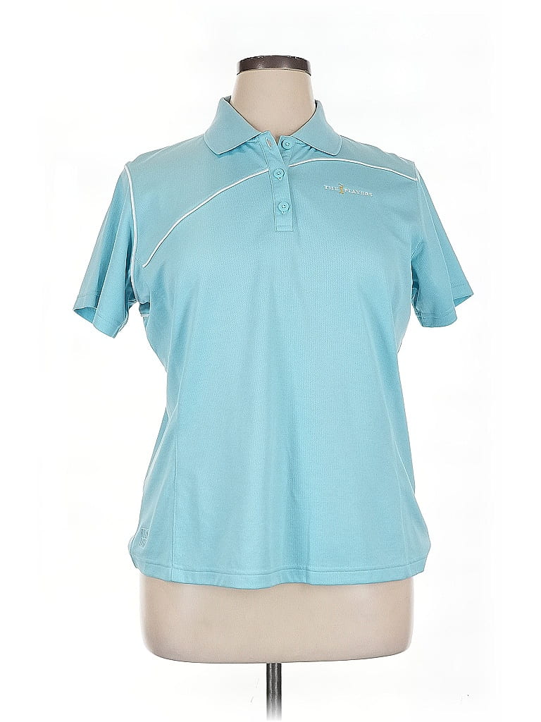 Kate Lord Teal Short Sleeve Polo Size XL - 51% off | ThredUp