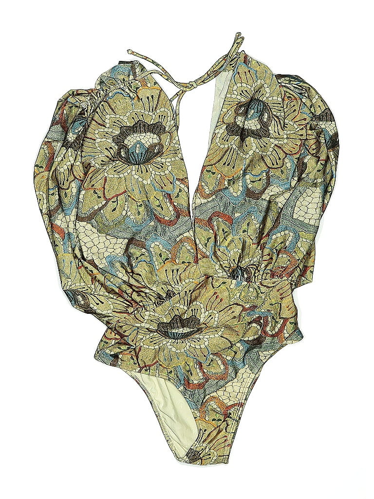 Agua de Coco Paisley Gold One Piece Swimsuit Size M - 63% off | ThredUp
