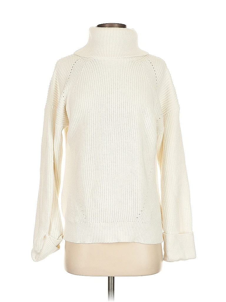 Joie Solid Ivory Turtleneck Sweater Size S - 77% off | ThredUp