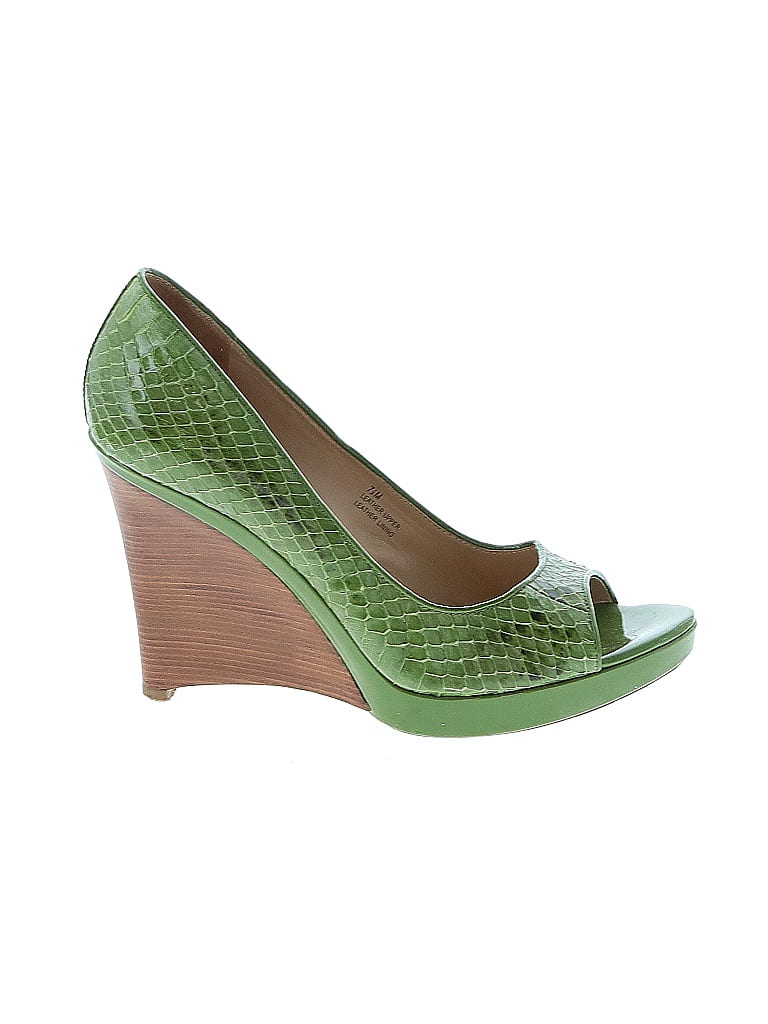 Via Spiga Green Wedges Size 7 1/2 - 73% off | ThredUp