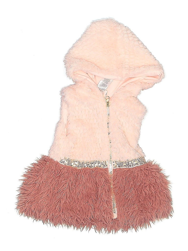 Little Lass 100% Polyester Pink Faux Fur Vest 9-12 MO / 12 MO - 27% off ...