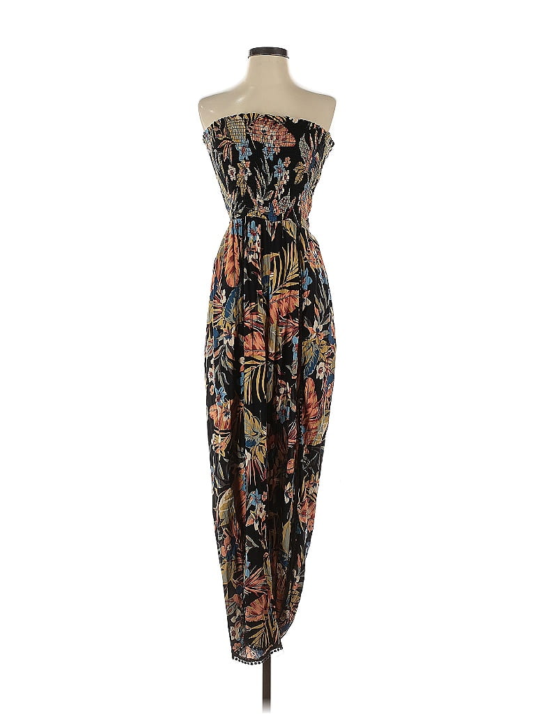 Angie 100% Rayon Paisley Black Jumpsuit Size S - 52% off | ThredUp