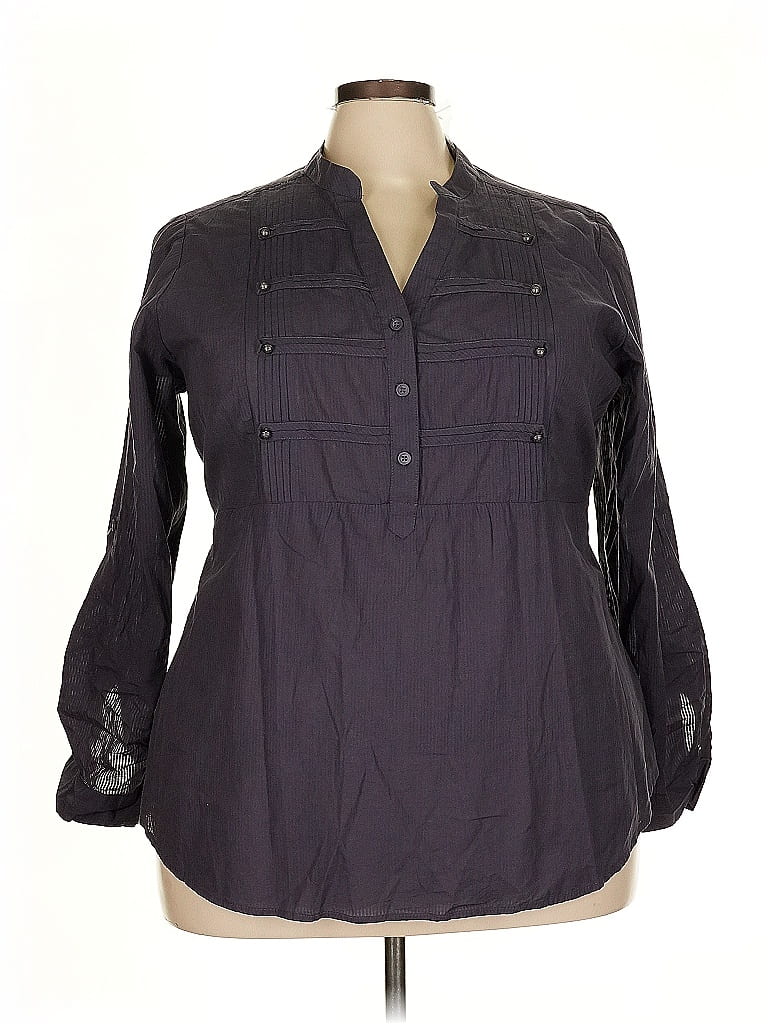 Torrid Black Long Sleeve Blouse Size 3X - 58% off | ThredUp