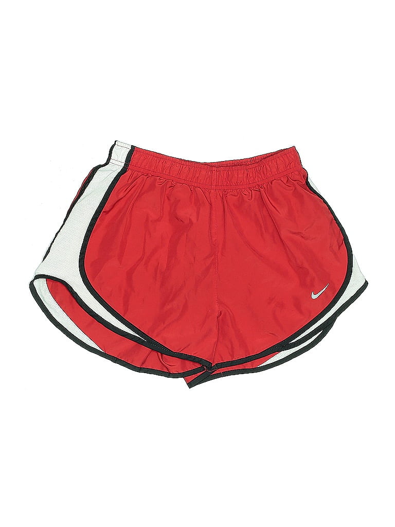 Nike 100% Polyester Color Block Red Athletic Shorts Size M - 60% off ...