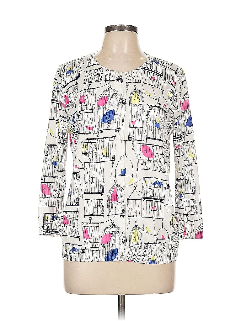 Talbots White Cardigan Size L - 70% off | ThredUp