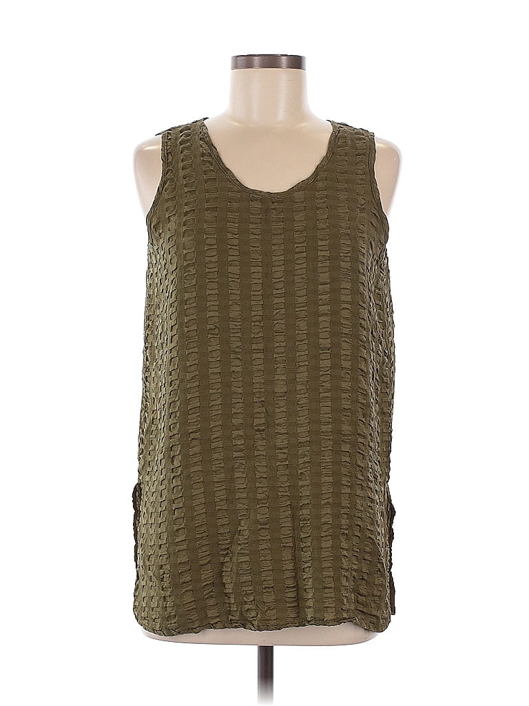 August Silk 100% Silk Green Sleeveless Silk Top Size M - 56% off | ThredUp