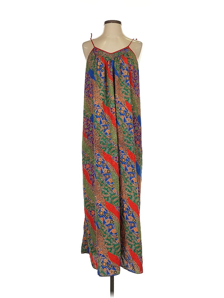 Mary McFadden 100% Polyester Paisley Blue Casual Dress Size S - 53% off ...