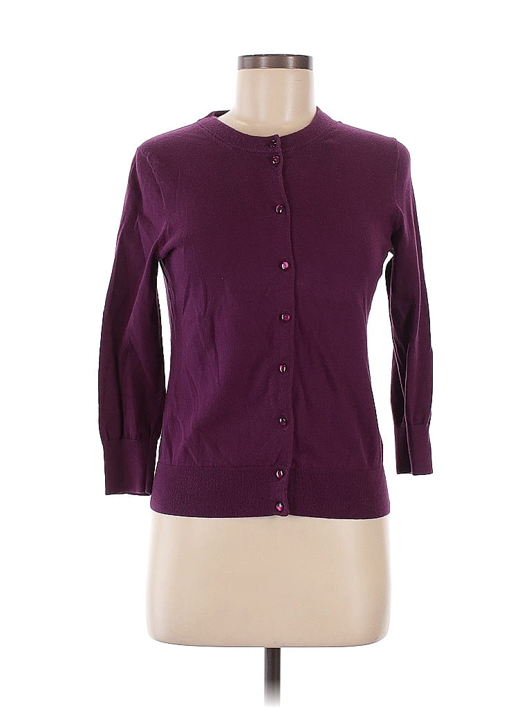 J.Crew Factory Store 100% Cotton Purple Cardigan Size M - 65% off | ThredUp