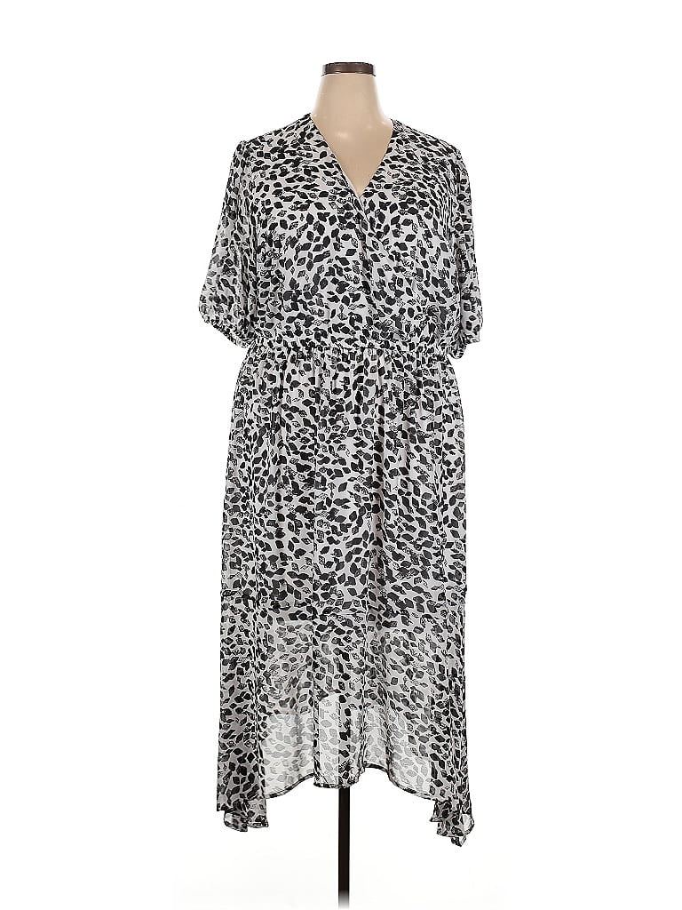 Lane Bryant Animal Print Silver Casual Dress Size 22 - 57% off | ThredUp