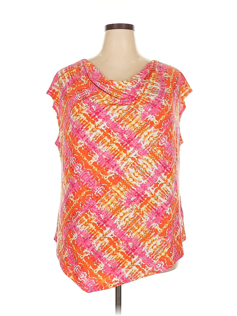 Ruby Rd. Orange Sleeveless Blouse Size 2X - 66% off | ThredUp