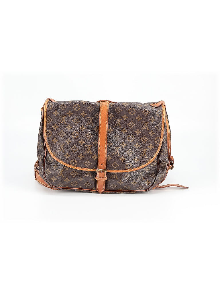 Louis Vuitton 100% Coated Canvas Brown Monogram Canvas Saumur 35 Bag One size - 75% off | ThredUp