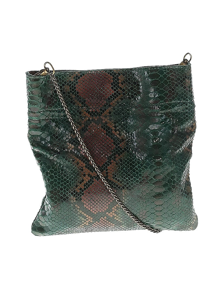 Free People Argyle Green Leather Crossbody Bag One size - 60% off | ThredUp