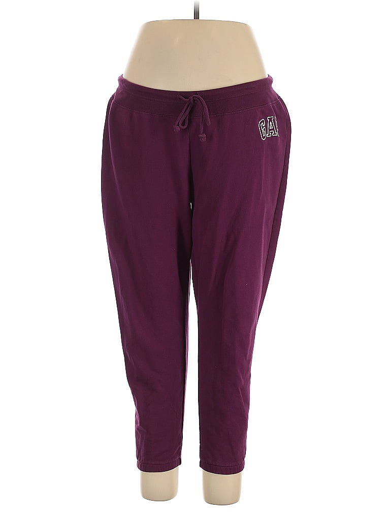 Gap Solid Purple Track Pants Size XL - 72% off | ThredUp