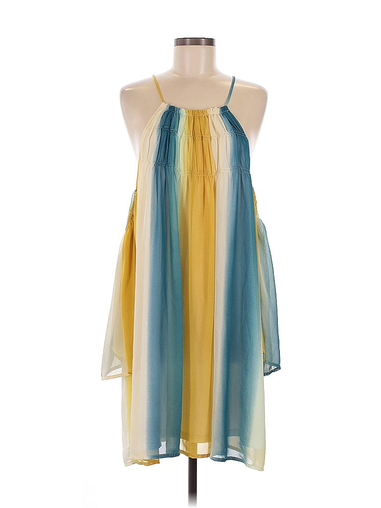 Entro 100% Polyester Color Block Blue Cocktail Dress Size M - 53% off ...